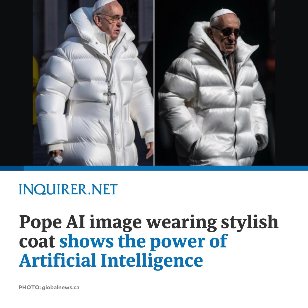 Inquirer on Twitter: "HAVE YOU SEEN THE POPE’S DOPE OUTFIT? 😮‍💨 People worldwide have been ...