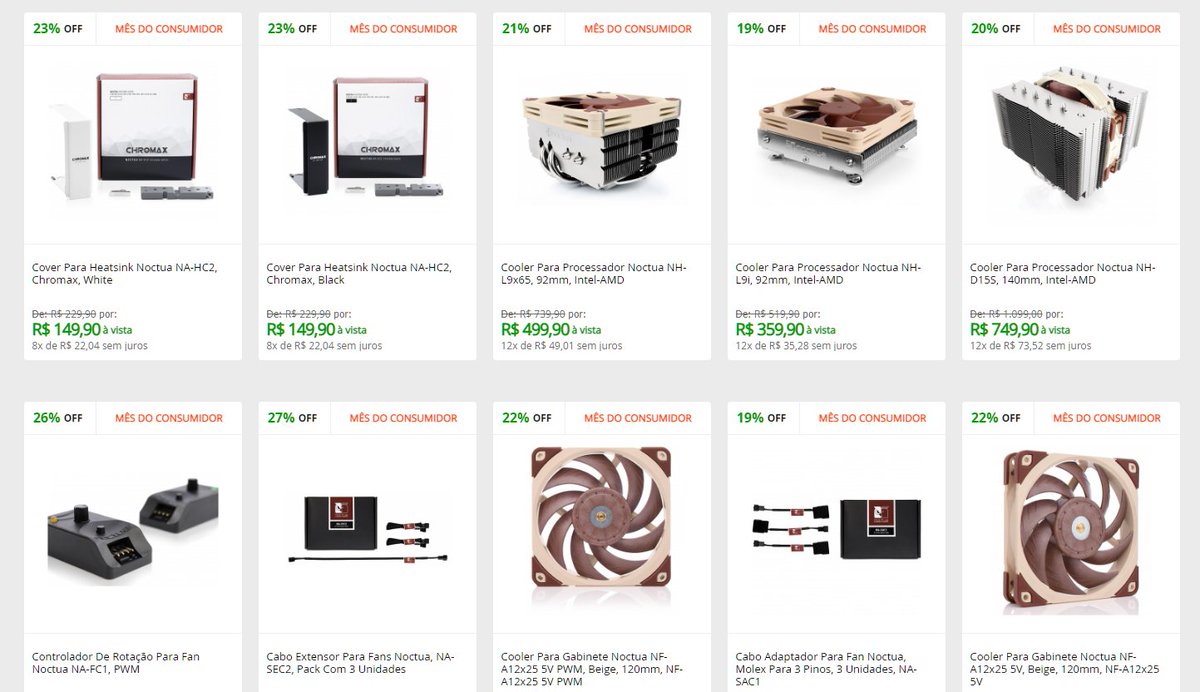 Terabyte on Twitter: "RT @PaulBatistta: PAREM AS MÁQUINAS, Produtos da Noctua agora na ...