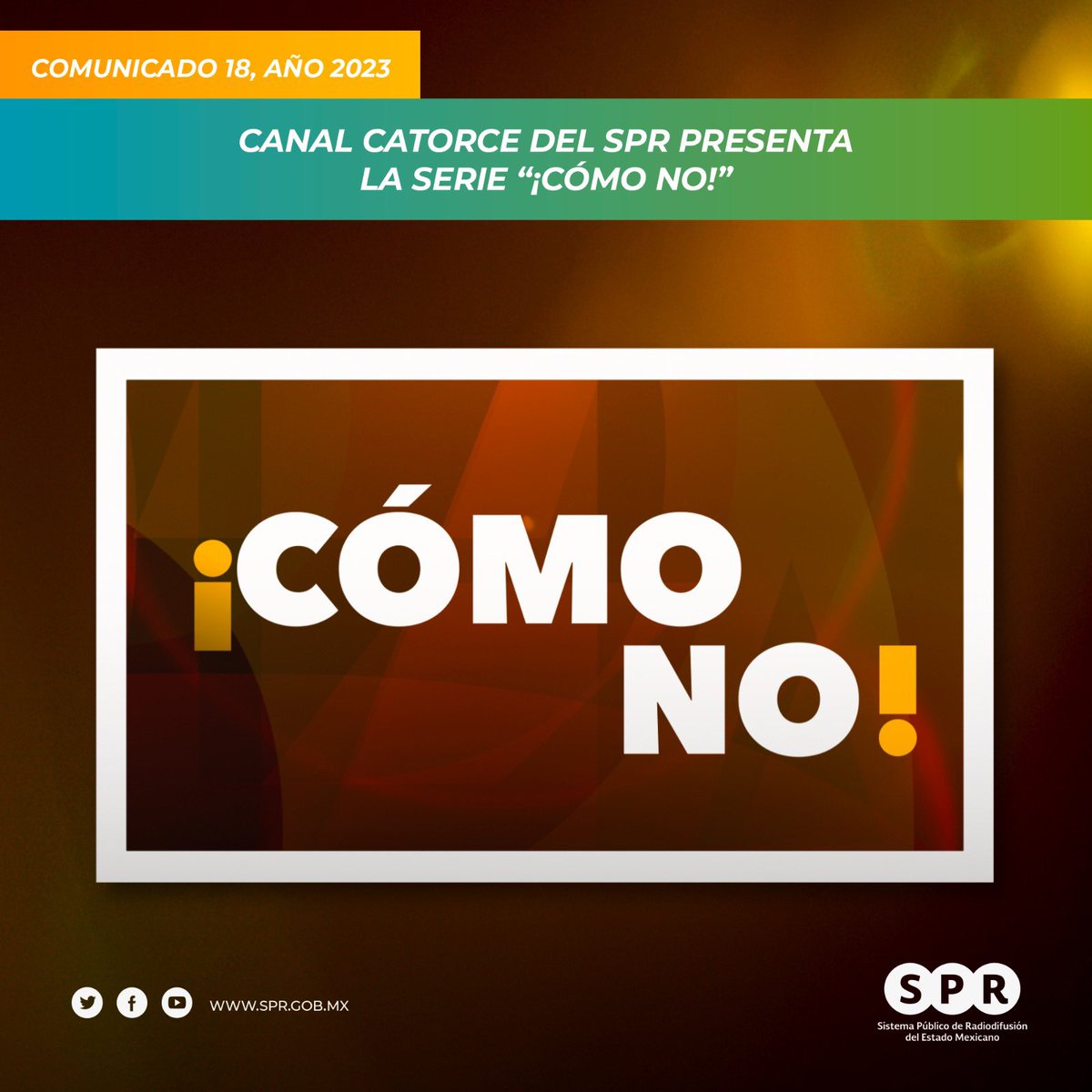SPR México on Twitter: "#Comunicado @canalcatorcemx presenta la serie “¡Cómo no!”, donde ...