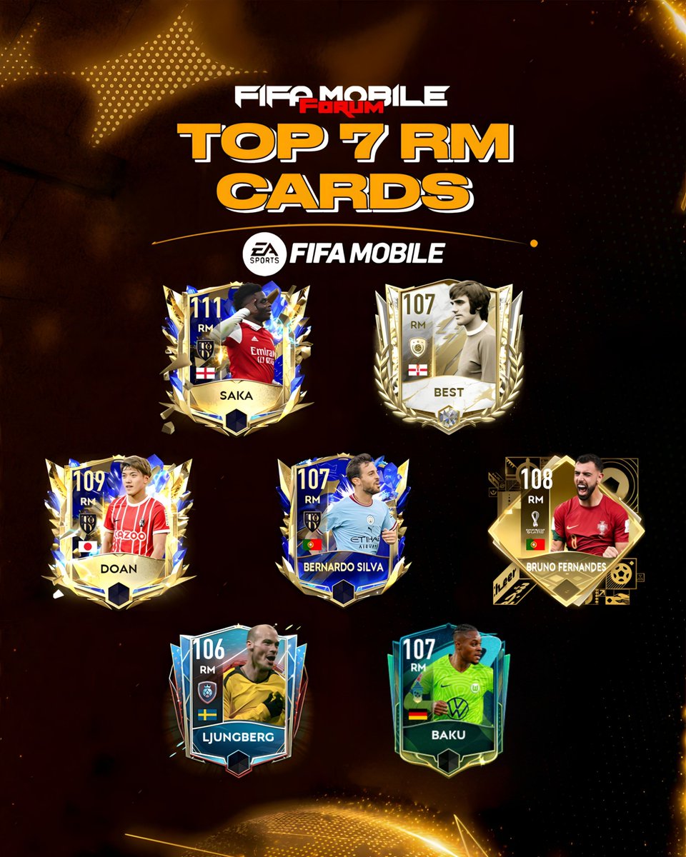 FIFA MOBILE FORUM on Twitter: "TOP 5 LM AND TOP 7 RM CARDS ⚡ *Subject to personal opinion*"