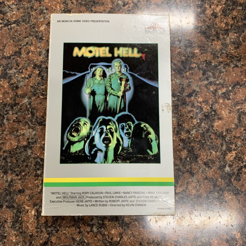 I Want My VHS on Twitter: "Motel Hell (vhs) 1980 Horror Rory Calhoun Mgm Big Box https://ebay ...