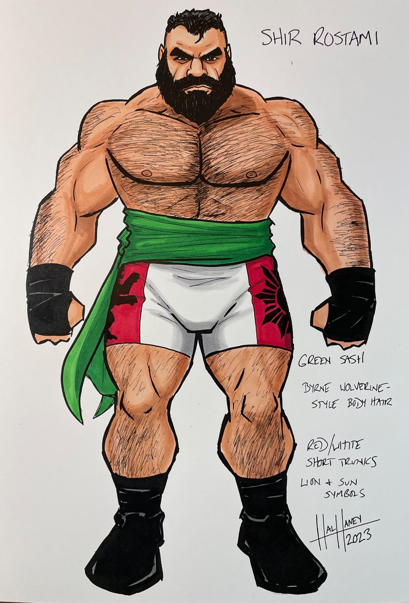 Hal Haney on Twitter: "“The Lion of Persia” Shir Rostami was a national hero and the Koshti ...