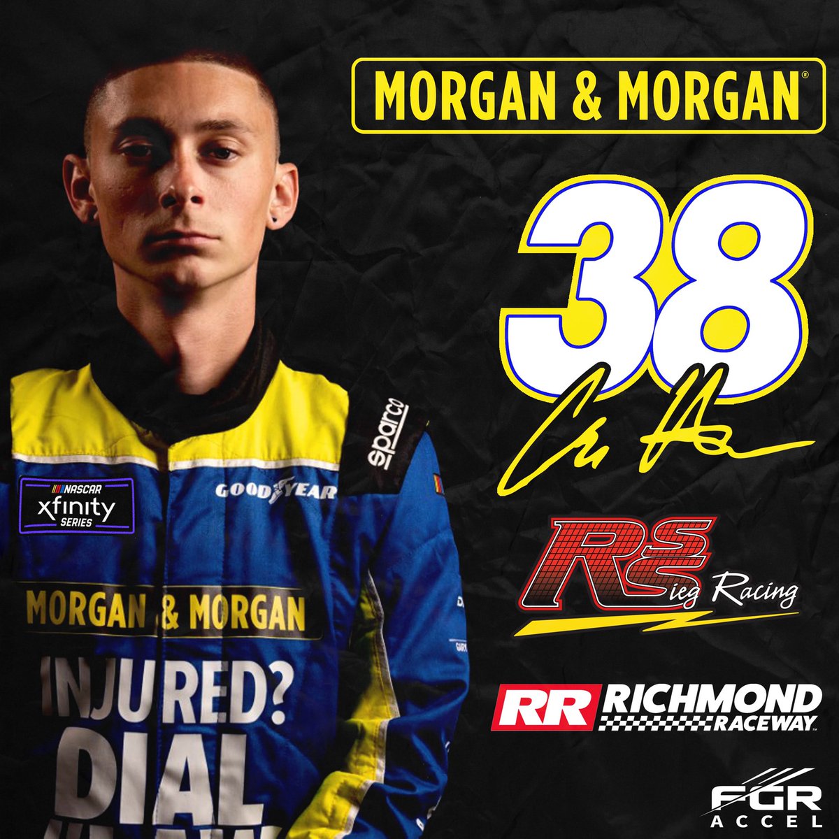 Chris Hacker will make his Xfinity Series debut this weekend in the RSS ...