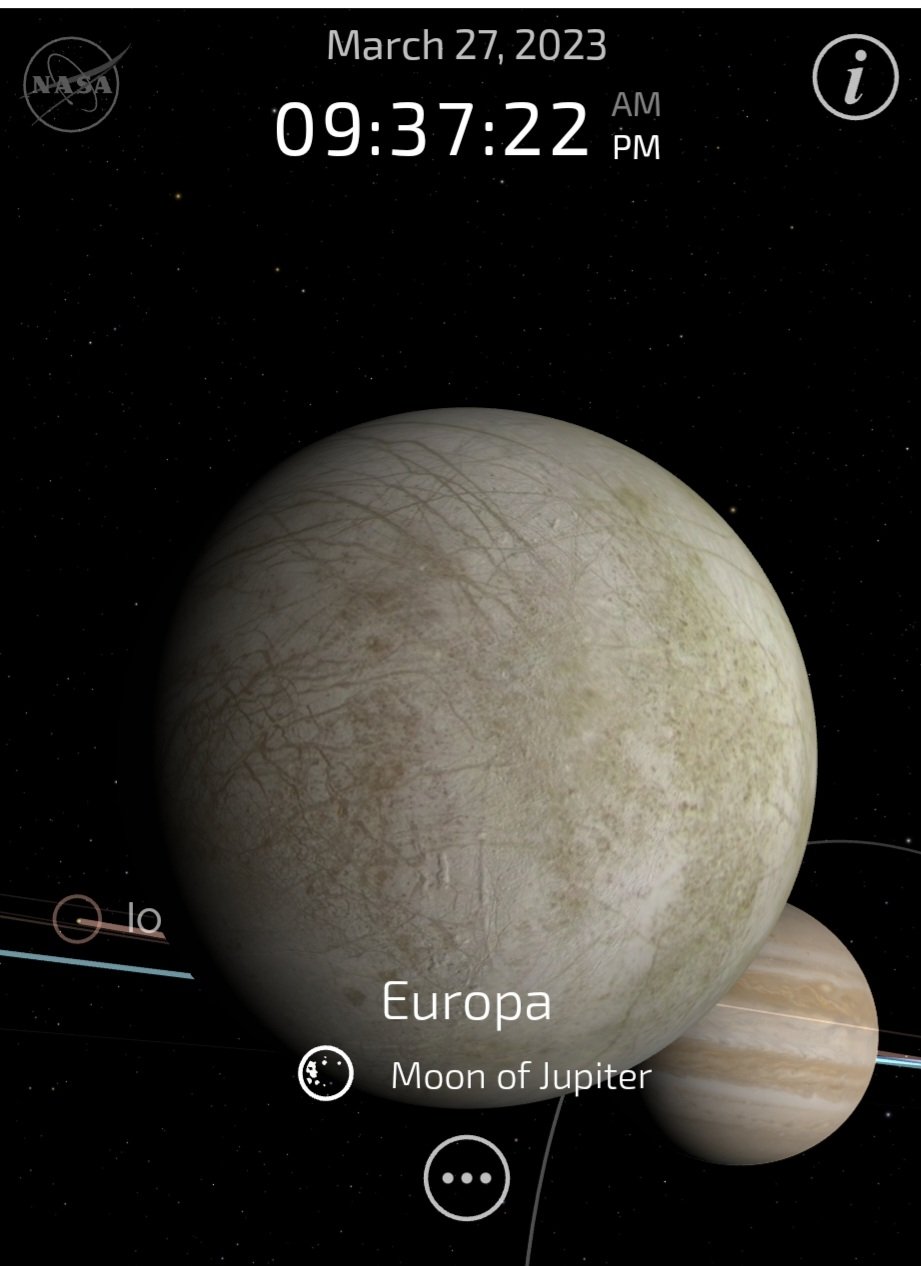 Europa Moon Water