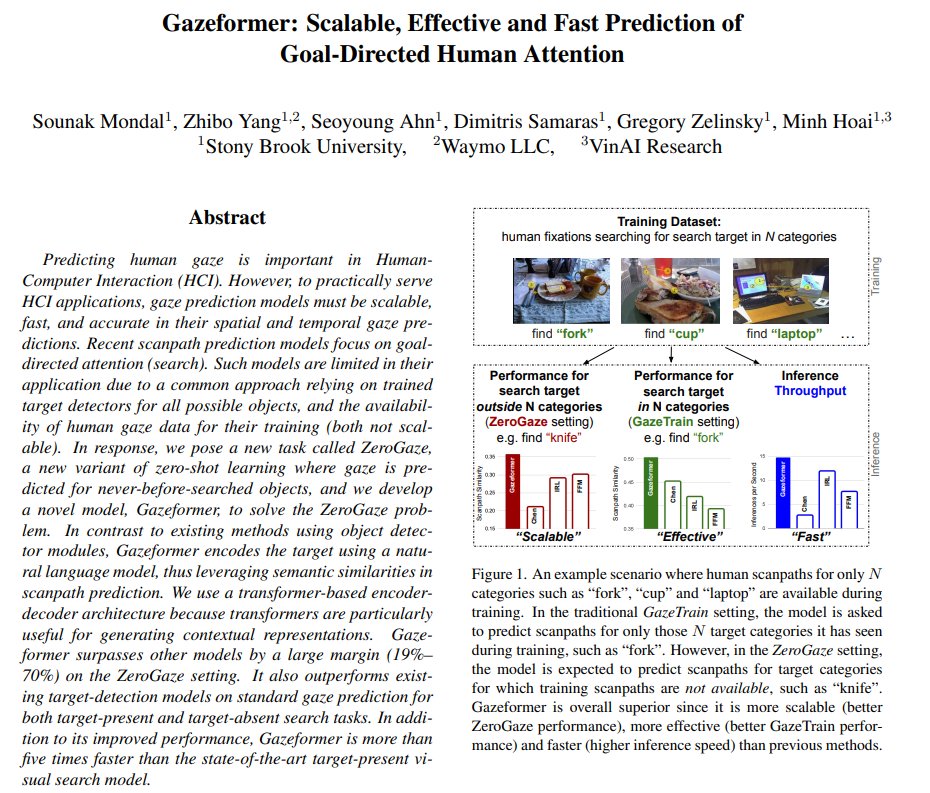 Aran Komatsuzaki on Twitter: "Gazeformer: Scalable, Effective and Fast Prediction of Goal ...