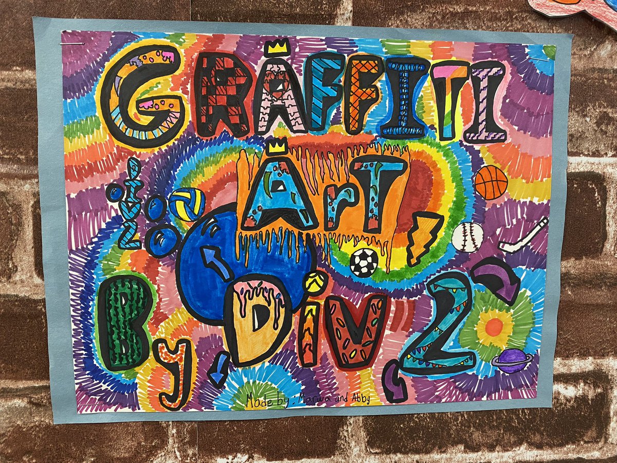 Buckingham Elementary School on Twitter: "Vivid graffiti art by the ...