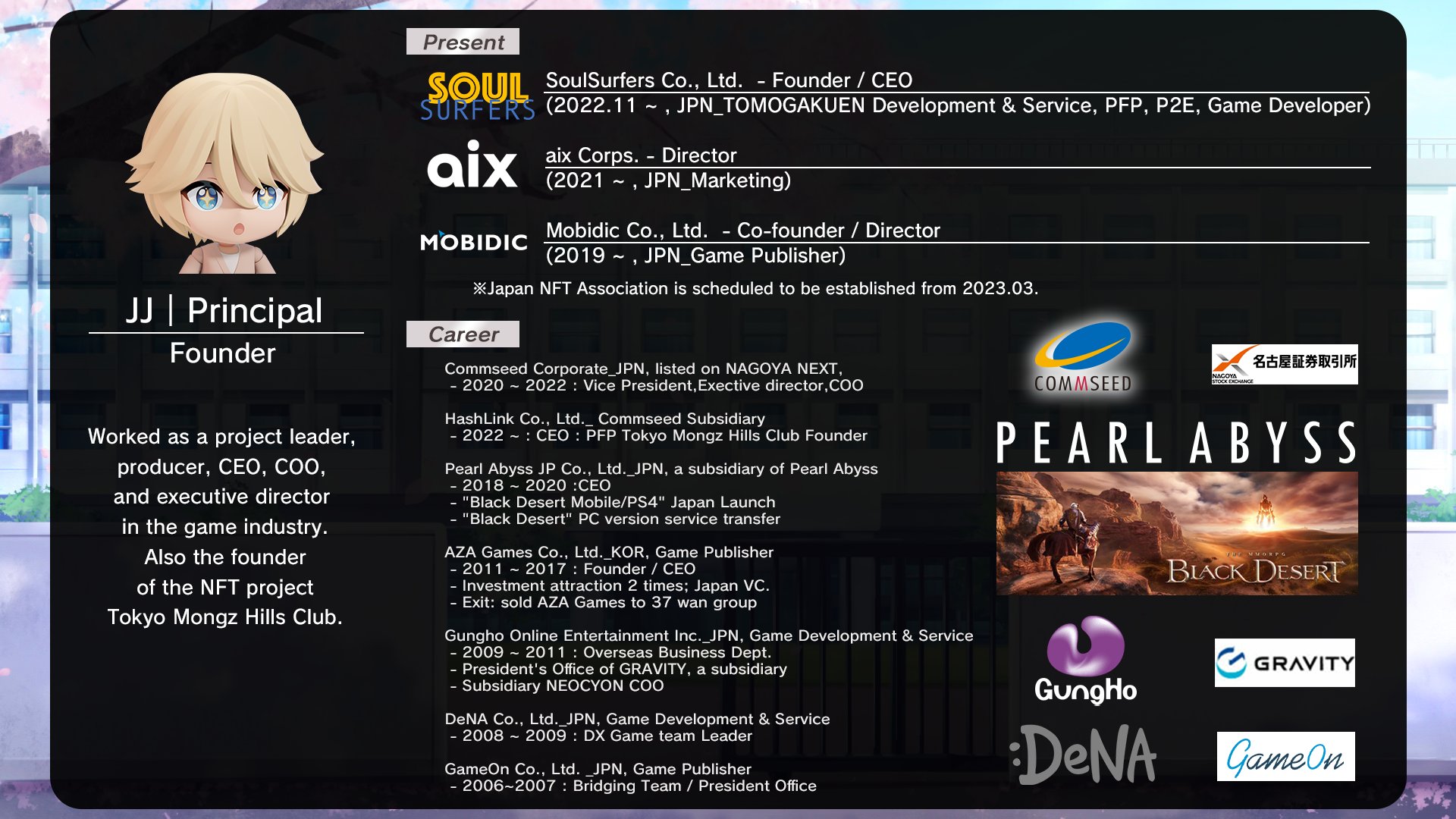 友学園 | Tomogakuen on Twitter: "Introduction of Tomo Gakuen management members🏫 💮Founder: @jj ...