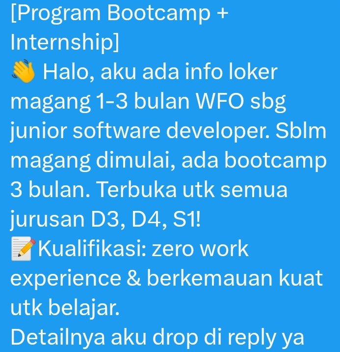 BACA RULES (s.id/worksfess) on Twitter: "Bootcamp & Paid InternshipWork! #.magang #.intern ...