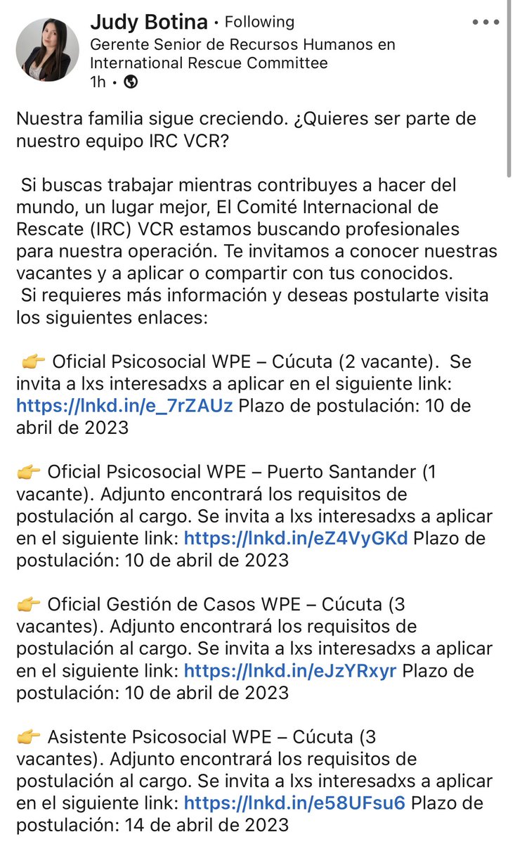 Empleo para profesionales de las Ciencias Sociales on Twitter: "#Convocatoria https://linkedin ...