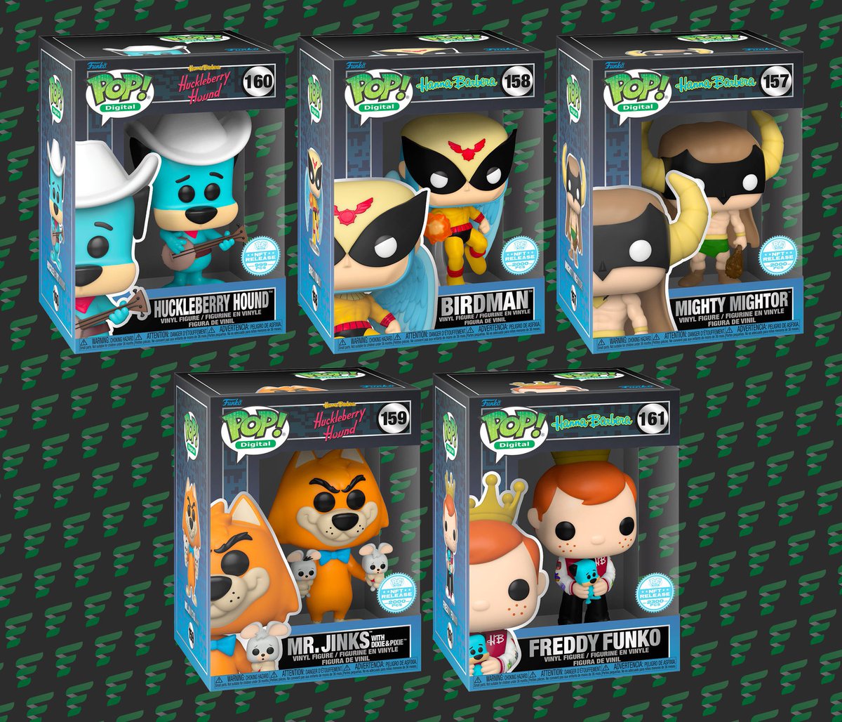 Funko Finderz on Twitter: "Hanna-Barbera x Funko Digital Pop! NFT drop is tomorrow at 11am PT ...