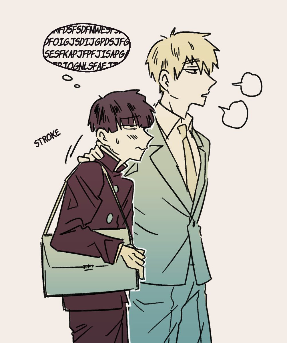 塔克 On Twitter Mobrei Doodle Thinking About Oblivious Reigen Being