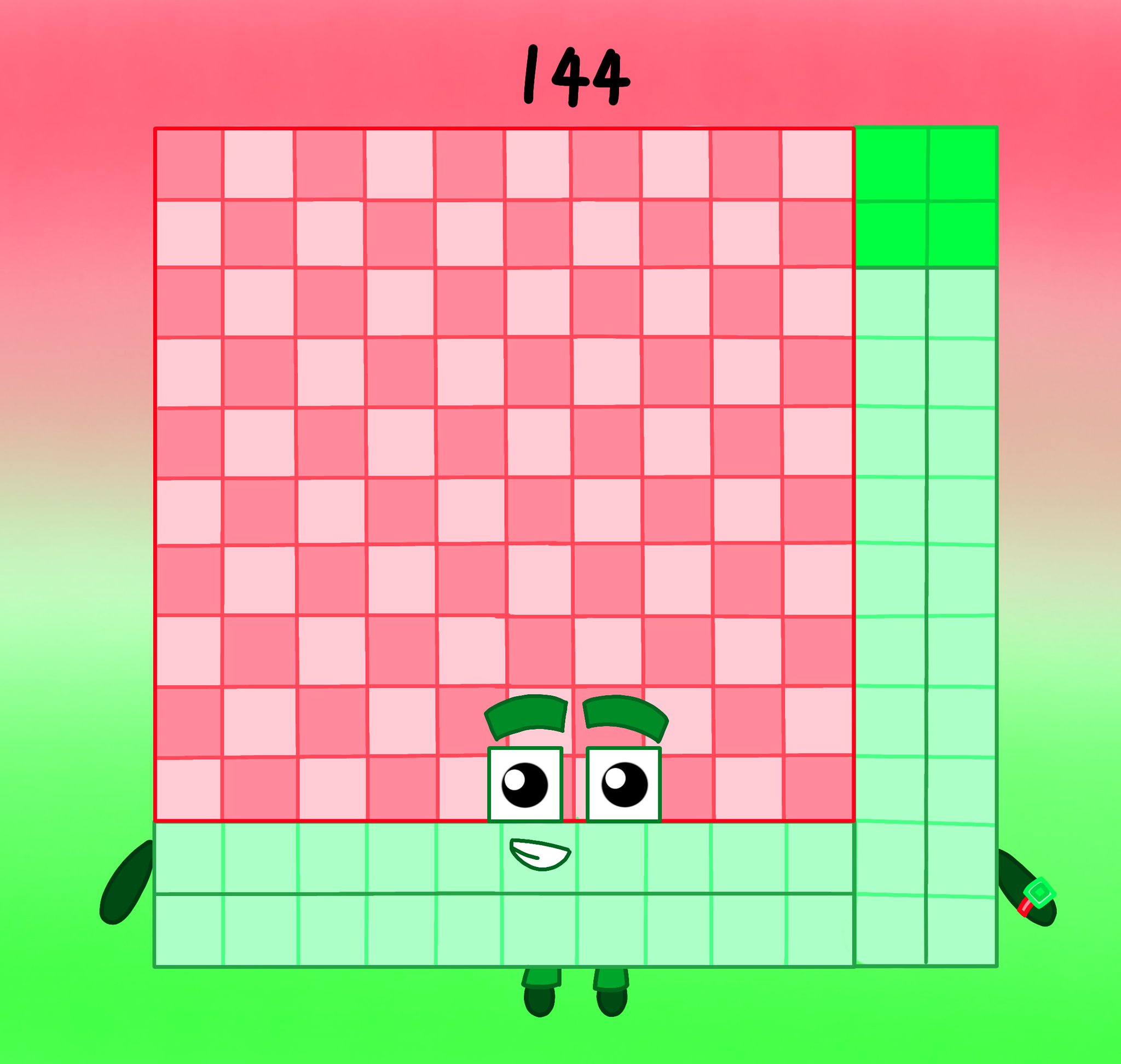 💝心婉莹💝 on Twitter: "Numberblocks 144 and 196 ️💚🤍💜 #numberblocks https://t.co/rj5bSrSsts" / Twitter
