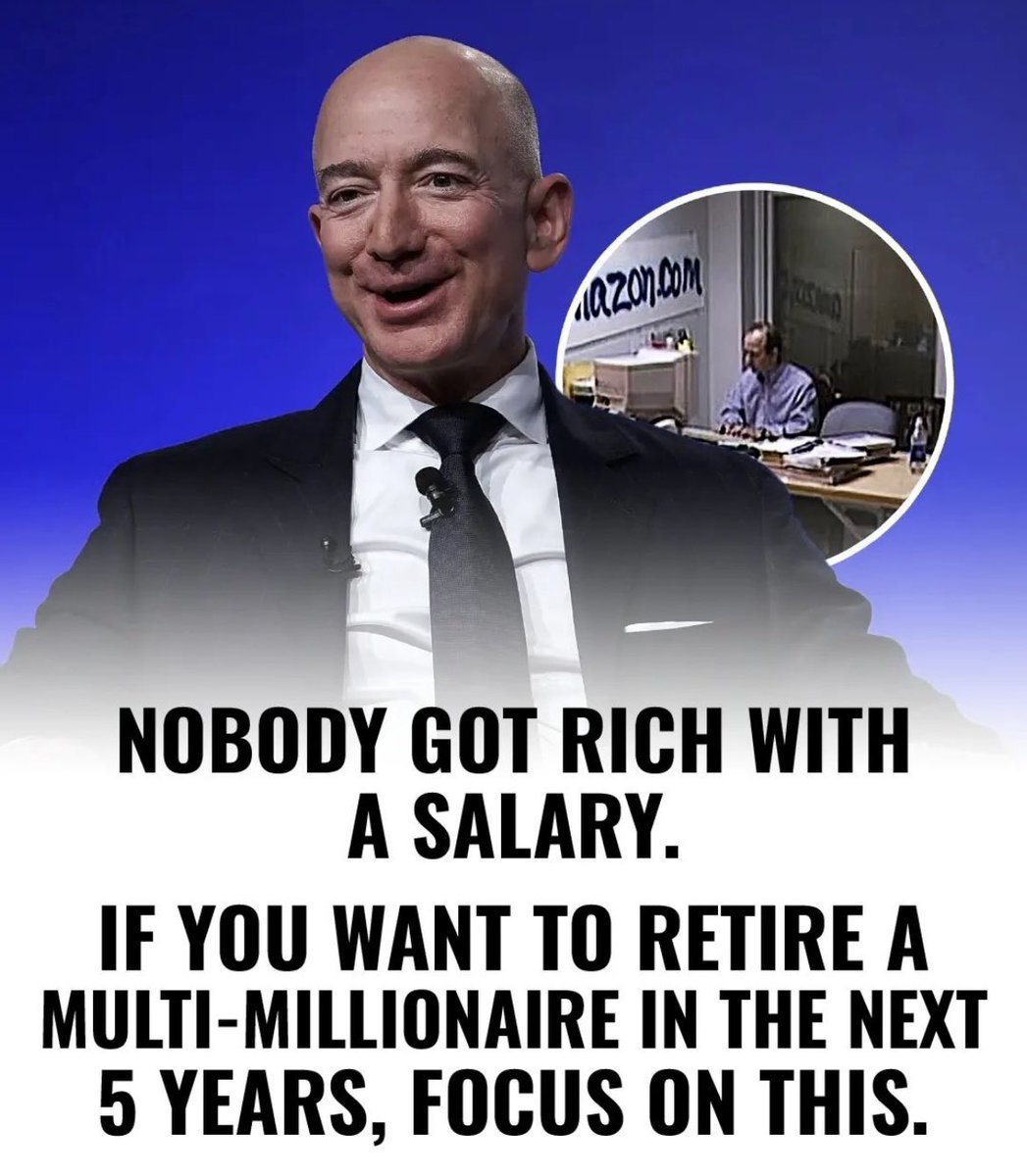 NOBODY GOT RICH WITH A SALARY. IF YOU WANT TO RETIRE A MULTI ...