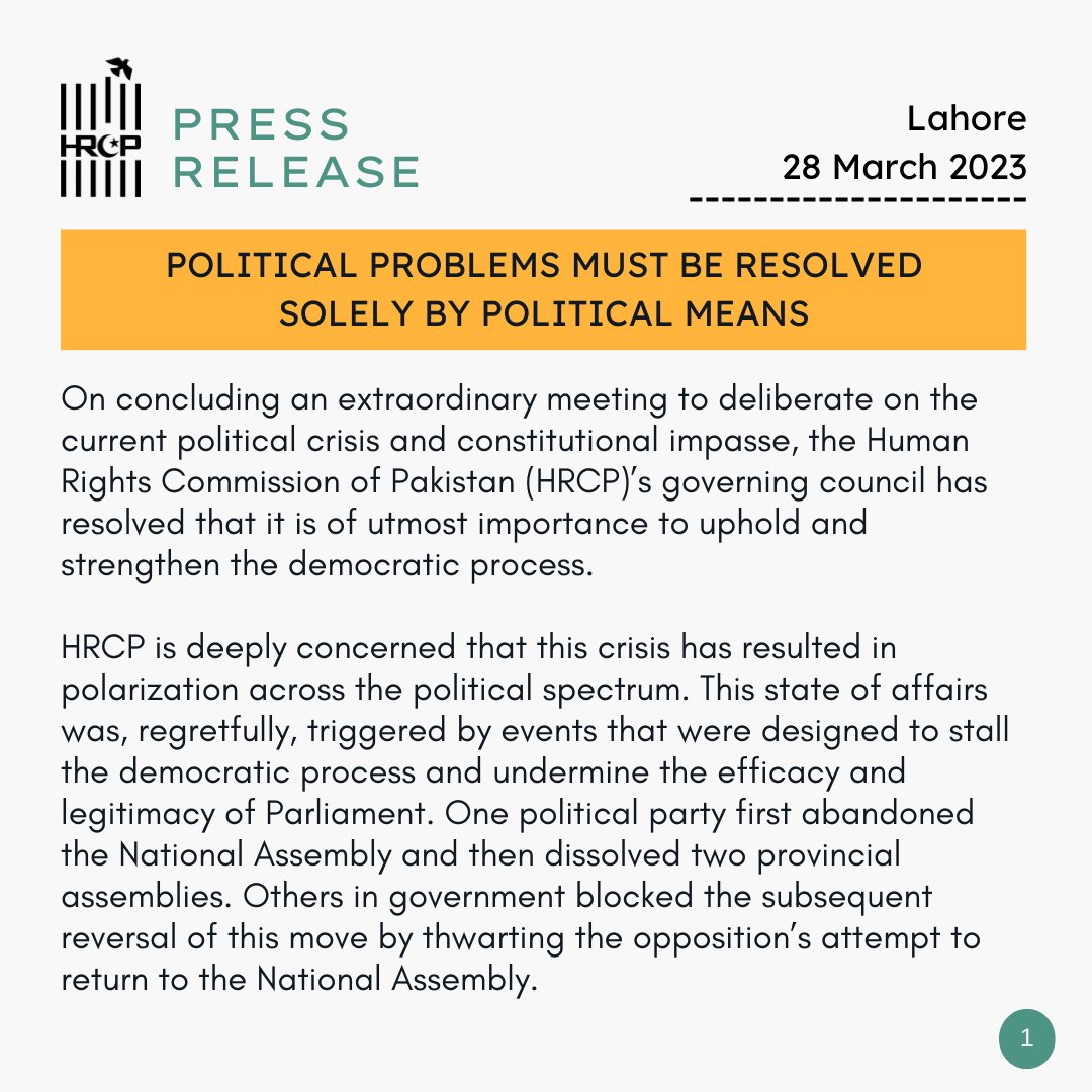 Human Rights Commission of Pakistan on Twitter: Human Rights Commission of Pakistan on Twitter: