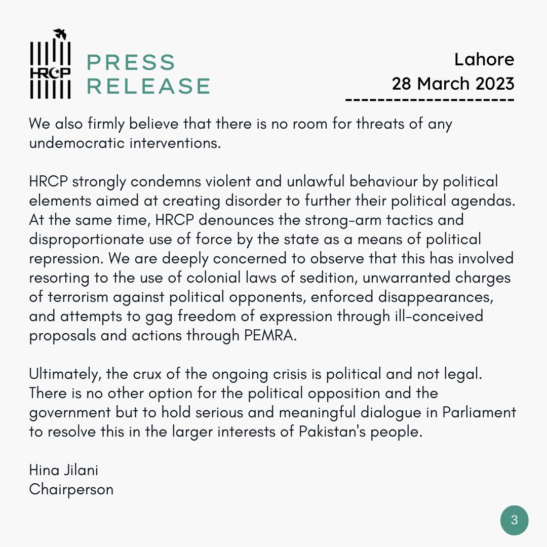 Human Rights Commission of Pakistan on Twitter: Human Rights Commission of Pakistan on Twitter: