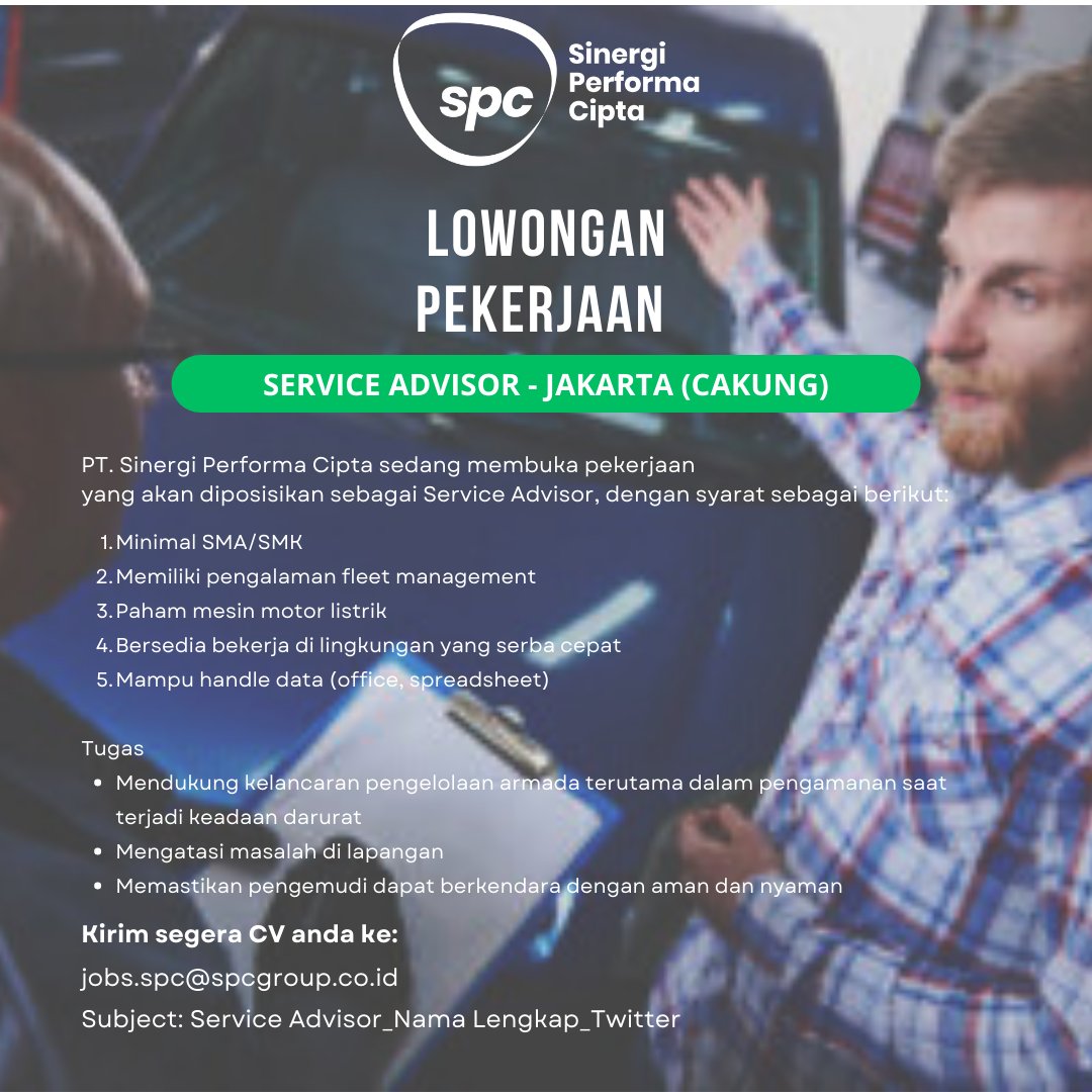 Apakah kita keos?? on Twitter: "RT @SPC_Indo: PT Sinergi Performa Cipta is hiring!!! Service ...