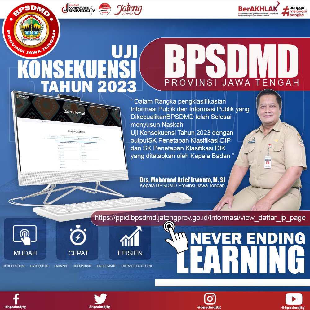 BPSDMD PROV. JATENG on Twitter: "@bpsdmdjtg @provjateng tlh Sls menyusun Naskah Uji Konsekuensi ...