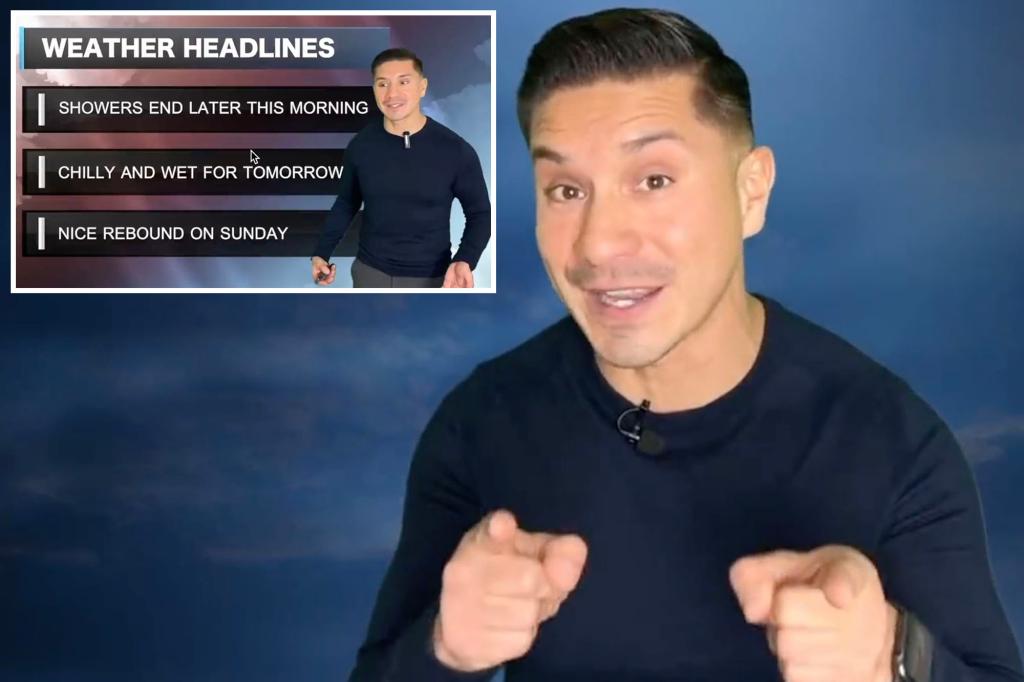 New York Post On Twitter Nyc Weatherman Erick Adame Fired Over Nude