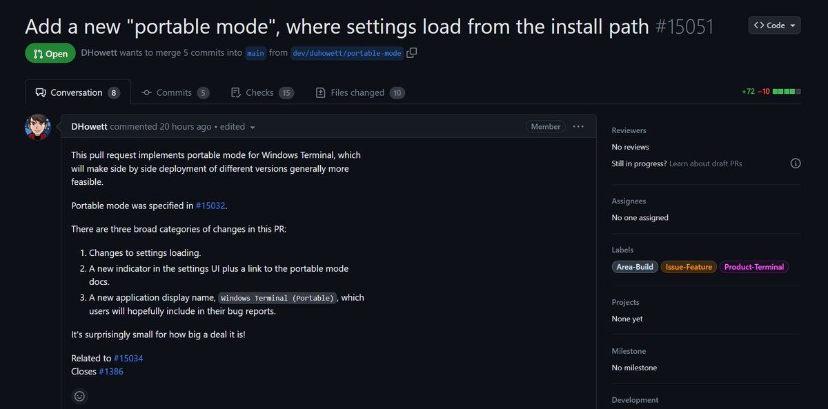 Xeno on Twitter: "Windows Terminal may be getting a "portable mode""
