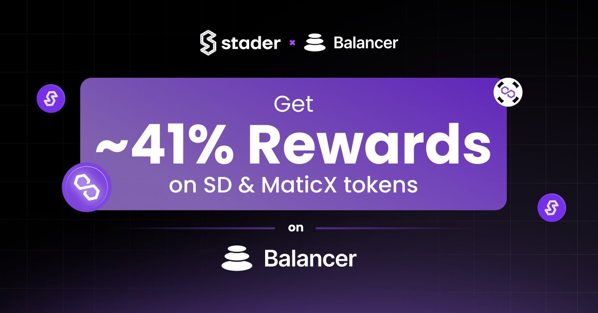 Polygon Daily 💜 on Twitter: "RT @stader_polygon: Do you hold SD and MaticX? 𝐄𝐚𝐫𝐧 ~𝟒𝟏% on your SD ...