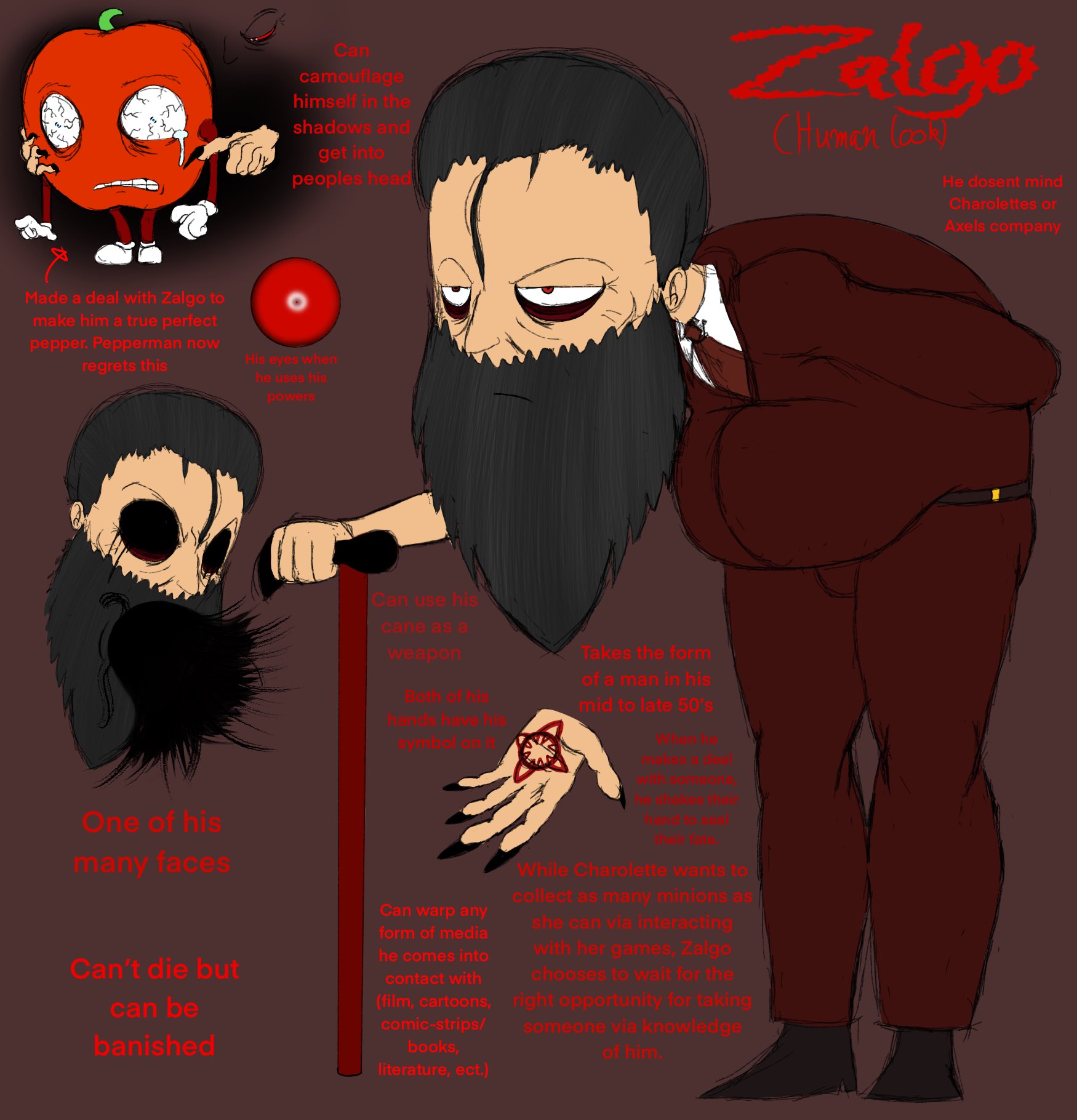 Zalgo Creepypasta Menneskelig Form Zalgo | Creepypasta Wiki | Fandom