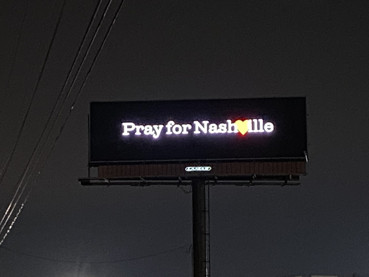WKRN News 2 on Twitter: "A billboard along Interstate 24 simply reads "Pray for Nashville ...