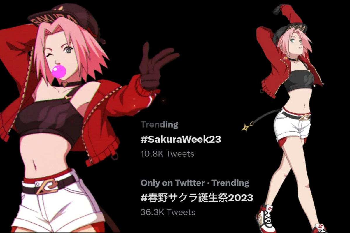 on Twitter: "RT @Sakublosom: WE DID IT AGAIN!😍 The hashtag #春野サクラ誕生祭2023 has reached more than ...