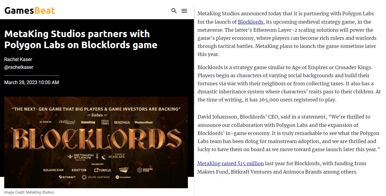 BLOCKLORDS | REGISTER NOW on Twitter: "🏰 YOUR KINGDOM AWAITS: https://t.co/ok5YzgKXT1 Read more ...