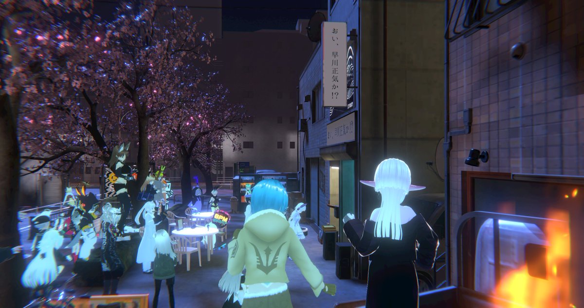 SpritePlum on Twitter: "『おい、早川正気か！？』って看板に書いてありますが、何があったのーw 気になりますねー #cluster #おい早 https ...