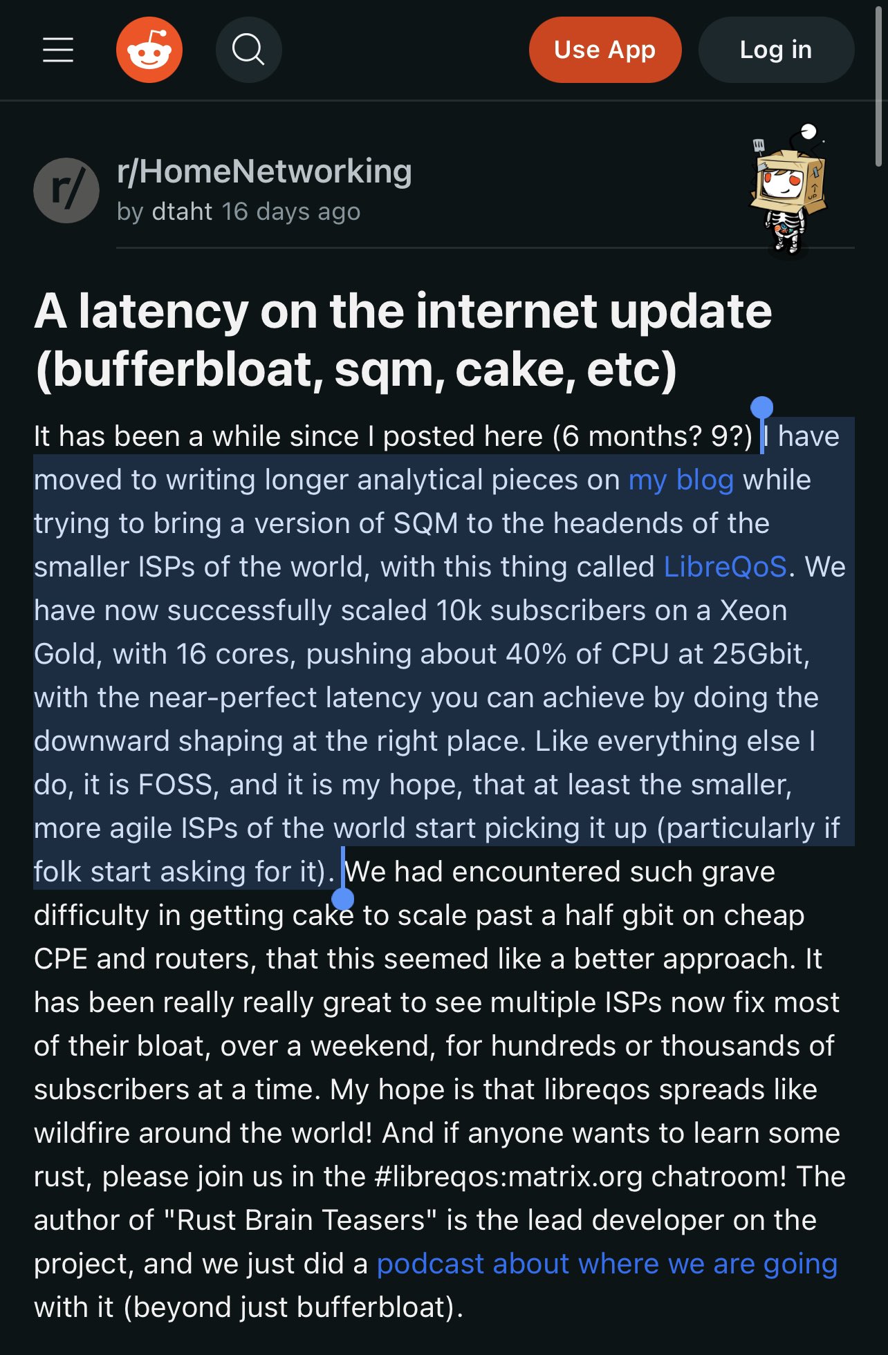 LibreQoS on Twitter: "“A #latency on the Internet update (#bufferbloat, #SQM, CAKE, etc)” by ...