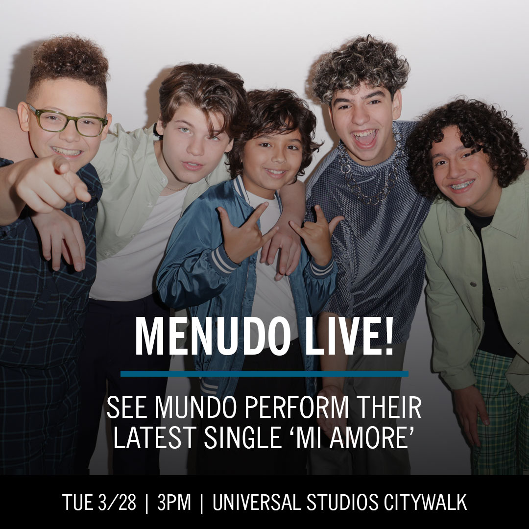 Access Hollywood on Twitter: "TODAY 🎉 Come to @UniStudios CityWalk to see @menudo_official ...