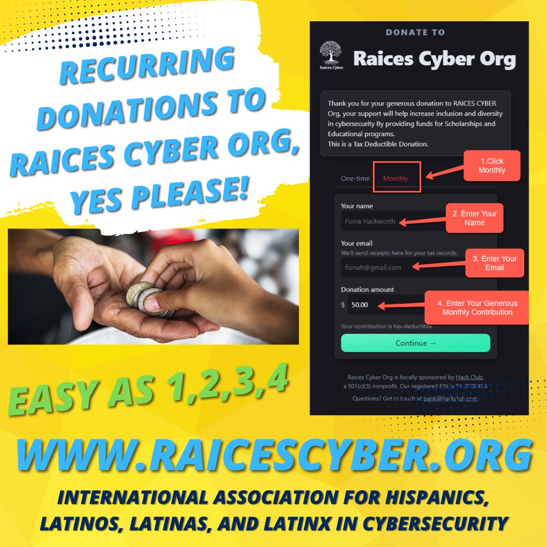 CircuitSwan on Twitter: "RT @RaicesCyberOrg: Who says Small donations don't make a difference ...