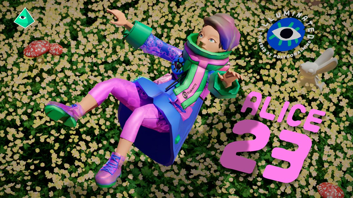 Polygonal Mind on Twitter: "📖🎀 "Alice joined the metaverse in bold, edgy & colourful clothes ...
