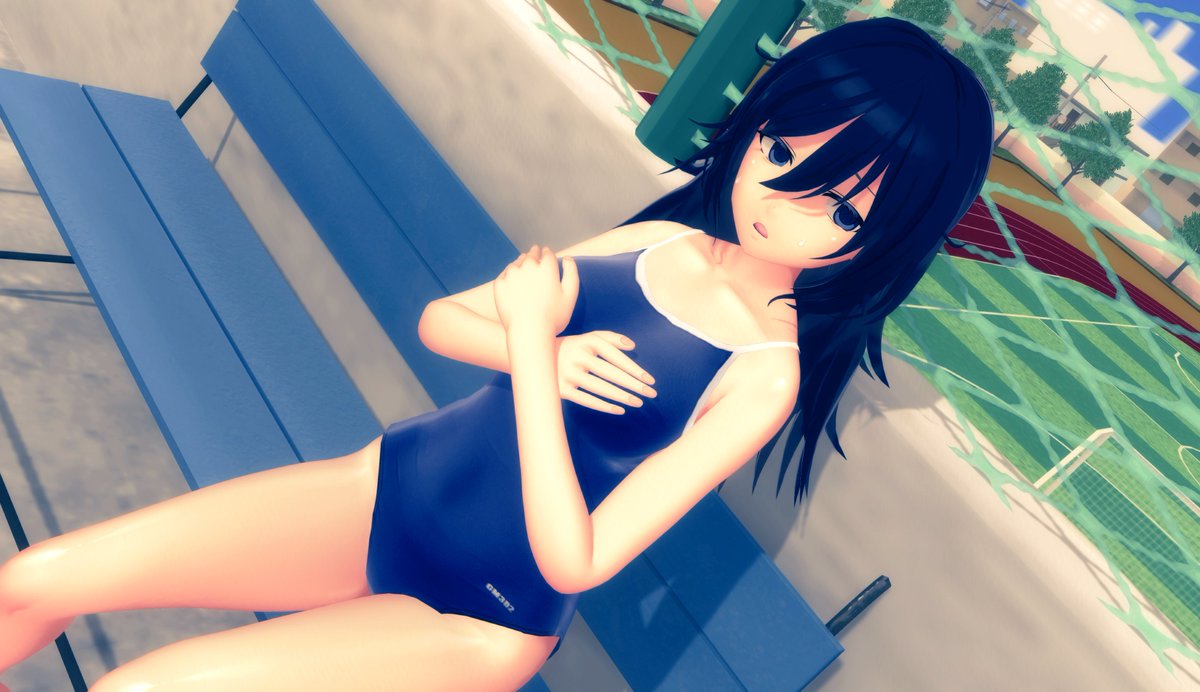 Ggコロンビア On Twitter Rt Com3d217 皆様おはゆーございます゚ω゚ノ ひかげちゃんは意外とでかい。 Com3d2 カスタムスク水の日