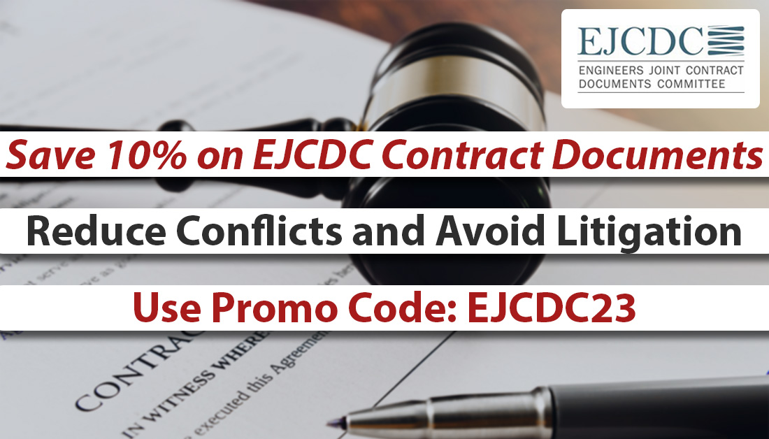 ASCE Publishing on Twitter: "Only a few days left to Save 10% on EJCDC Contract Documents from ...