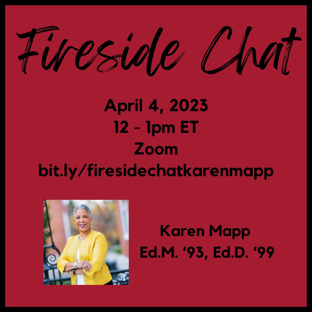 HGSE Alumni on Twitter: "Join us for a virtual Fireside Chat with #HGSE Senior Lecturer on ...