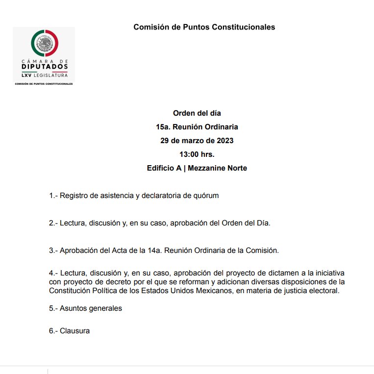 Juan Ortiz 🗳️👁‍🗨 on Twitter: "Mañana se vota la iniciativa de Morena, PAN, PRI, PRD, PVEM, y PT ...