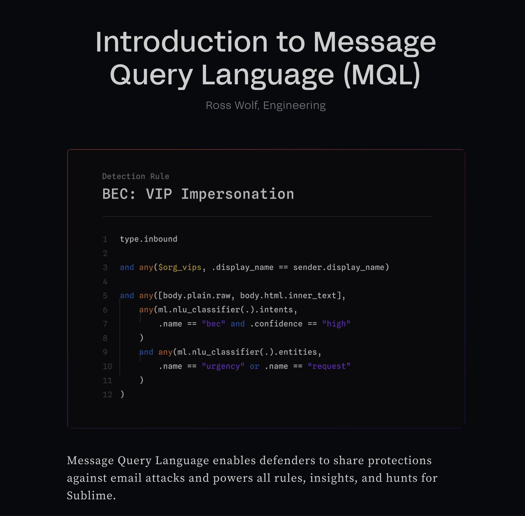 Sublime Security on Twitter: "We're excited to launch Sublime Thoughts: our new Blog. Our first ...