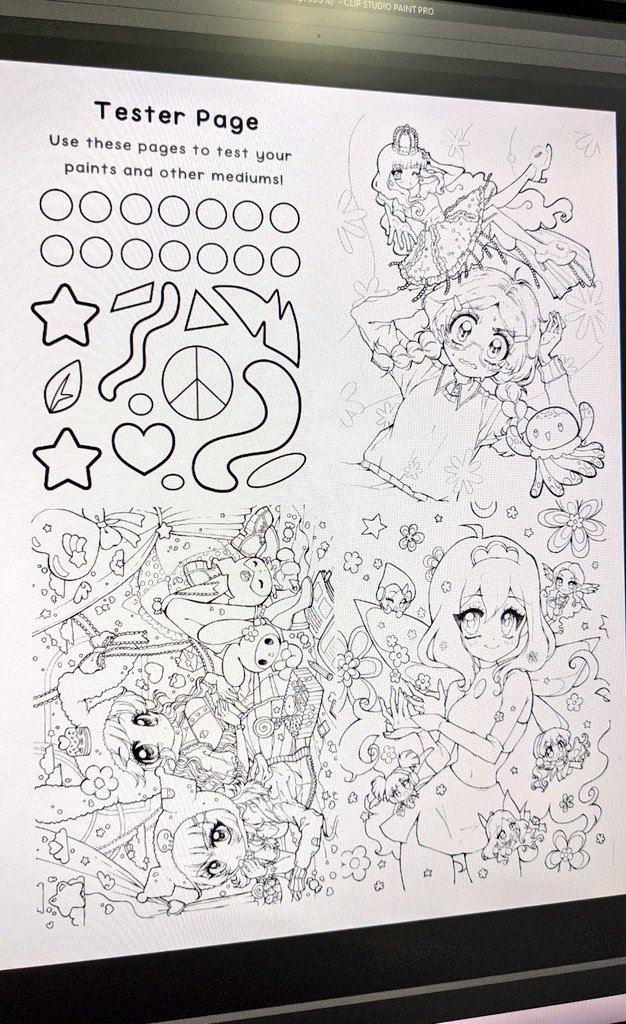 「Working on my new colouring book♥️ Coming very soon!! 」Ocean ☆の漫画