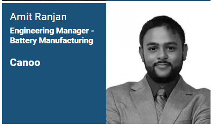 wheresPaunch on Twitter: ". @canoo 's Amit Ranjan, engineering manager for battery manufacturing ...