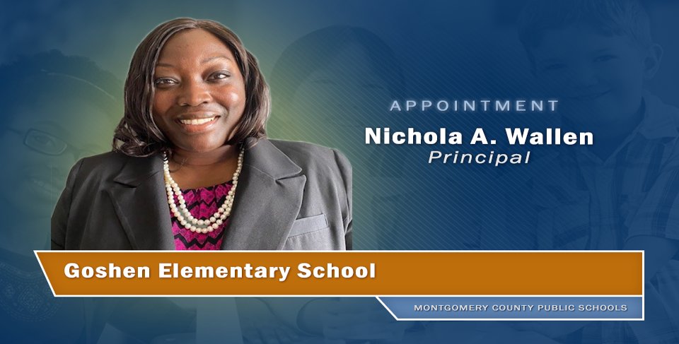 MCPS on Twitter: "Ms. Nichola A. Wallen - principal, Goshen Elementary School"