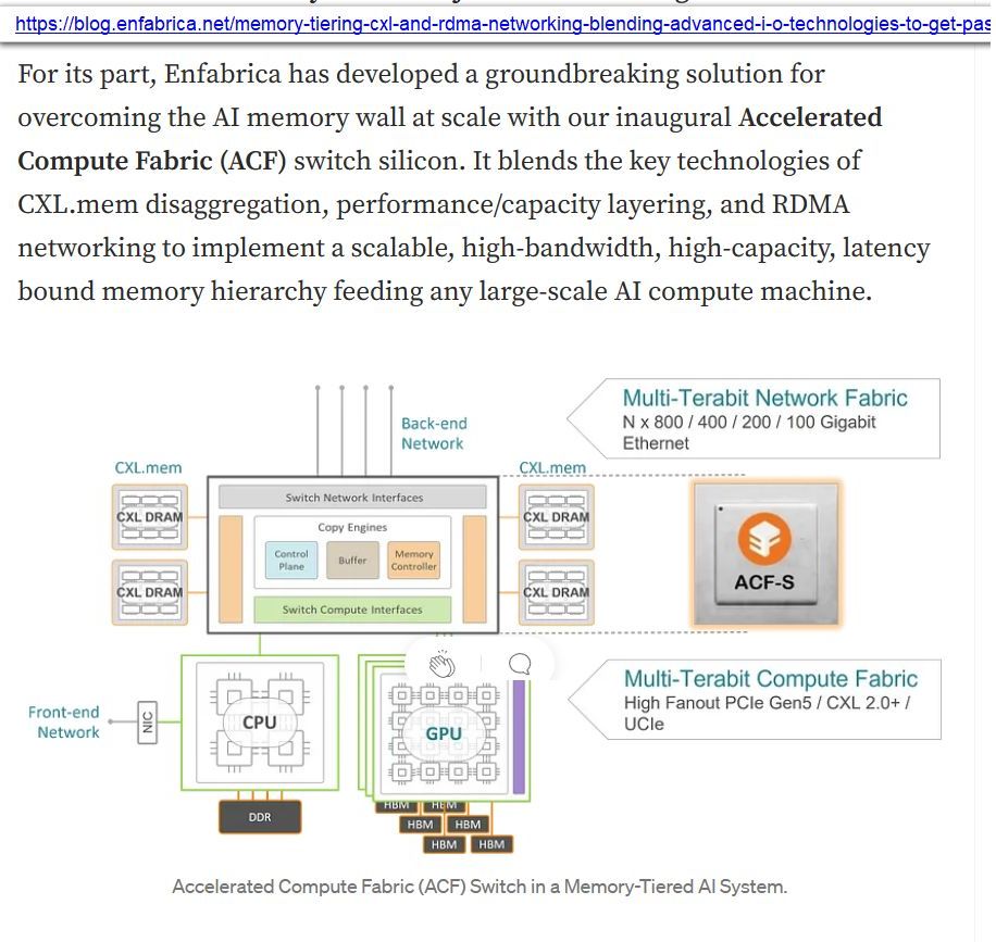 OGAWA, Tadashi on Twitter: "=> "Enfabrica Converges Extended Memory and I/O Down to One Chip ...