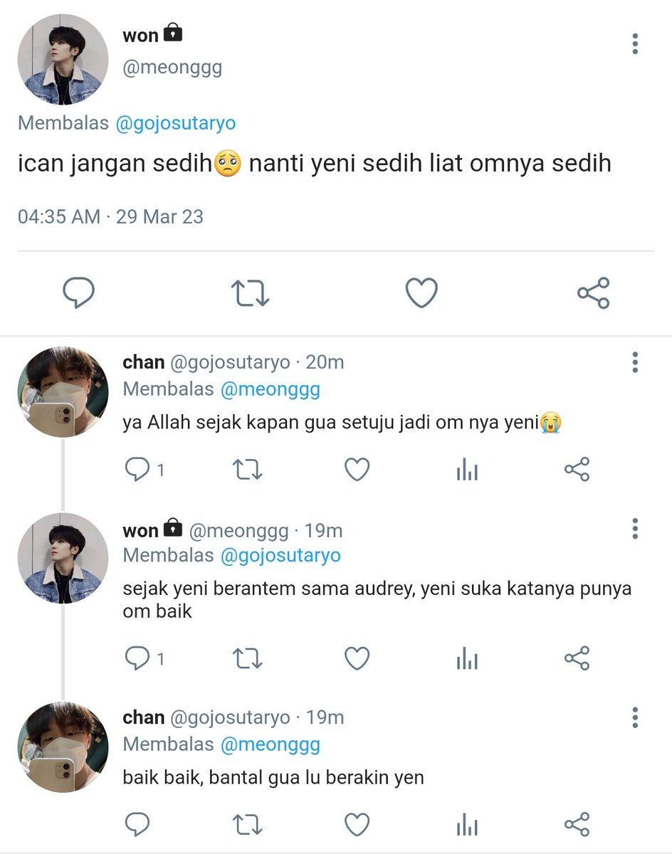 ˙ᵕ˙ on Twitter: "— sahur ketujuh. ican homesick"