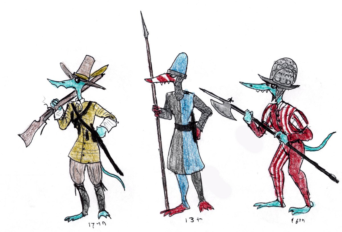 중세인쇄소 on Twitter: "RT @Timbukdrew1: Lizard footmen"