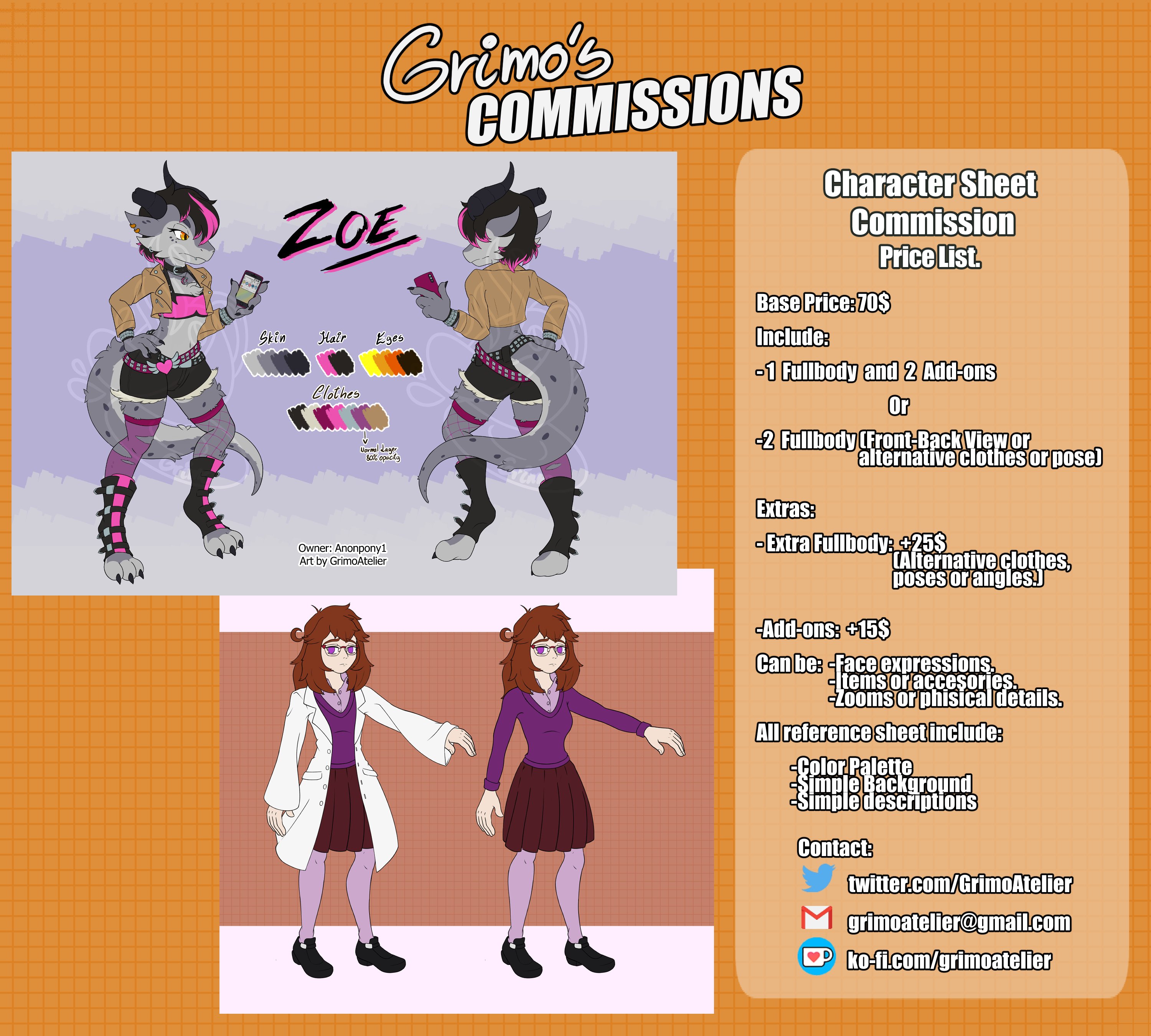 Grimo -Open C0mms 5/5- on Twitter: "Hellow Lovely People~ Ok, Finally I reopen C0mms slots for ...