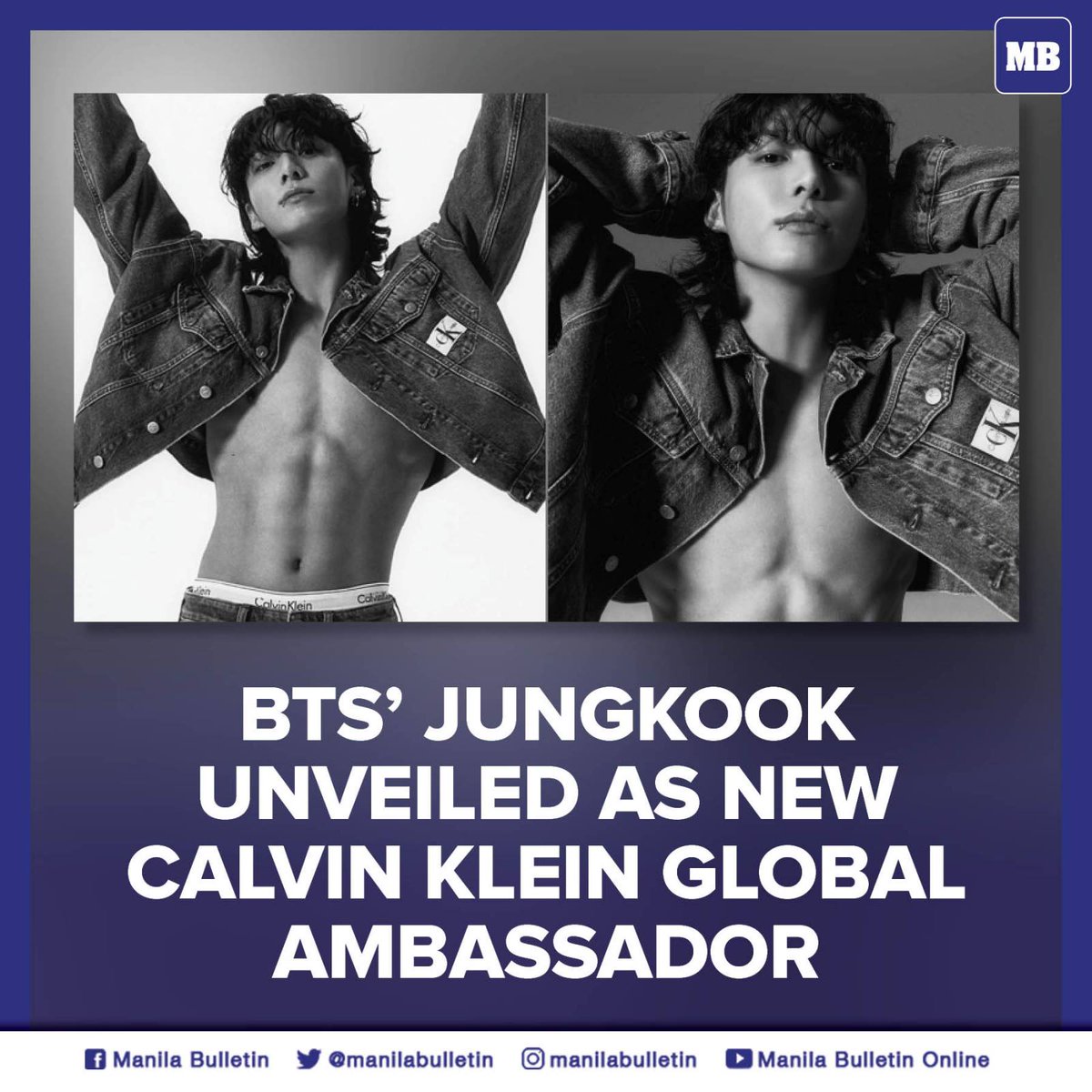 Manila Bulletin News on Twitter: "Jungkook is the new brand ambassador for Calvin Klein Jeans ...
