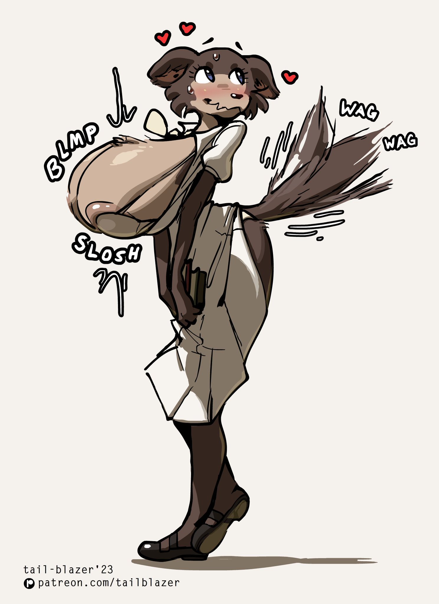 Tail Blazer 🔞 Booty Baron On Twitter Rt Tailblazerart The Tail Wiggle