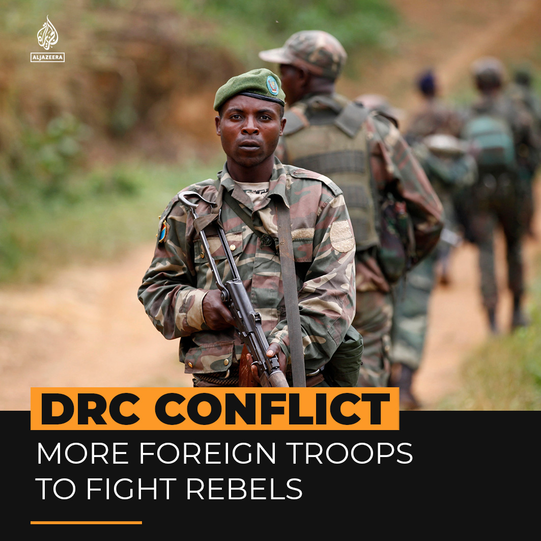Al Jazeera English on Twitter: "More foreign troops have arrived in the eastern DR Congo to help ...