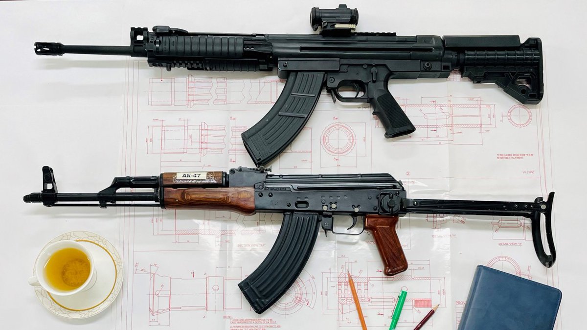 Defence Insider on Twitter: "Pakistan 🇵🇰 Ordinance Factories (POF) CW39 assault rifle compared ...