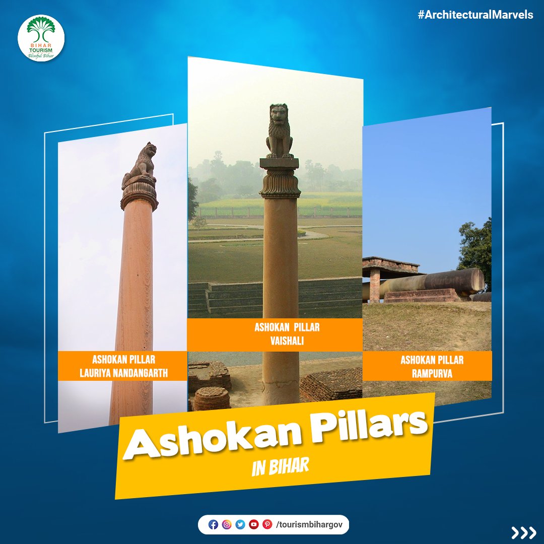 Bihar Tourism on Twitter: "The Ashokan pillars in Bihar are not just stunning examples of ...